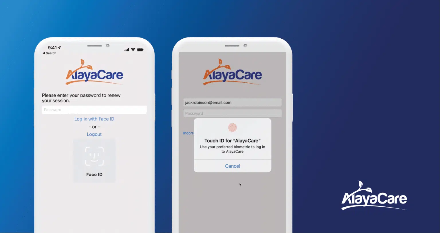 Log Into the AlayaCare Mobile App Using Biometric Authentication